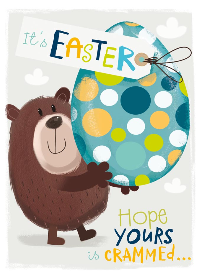 Personalised Easter Card - Cartoon Bear – Hallmark Australia