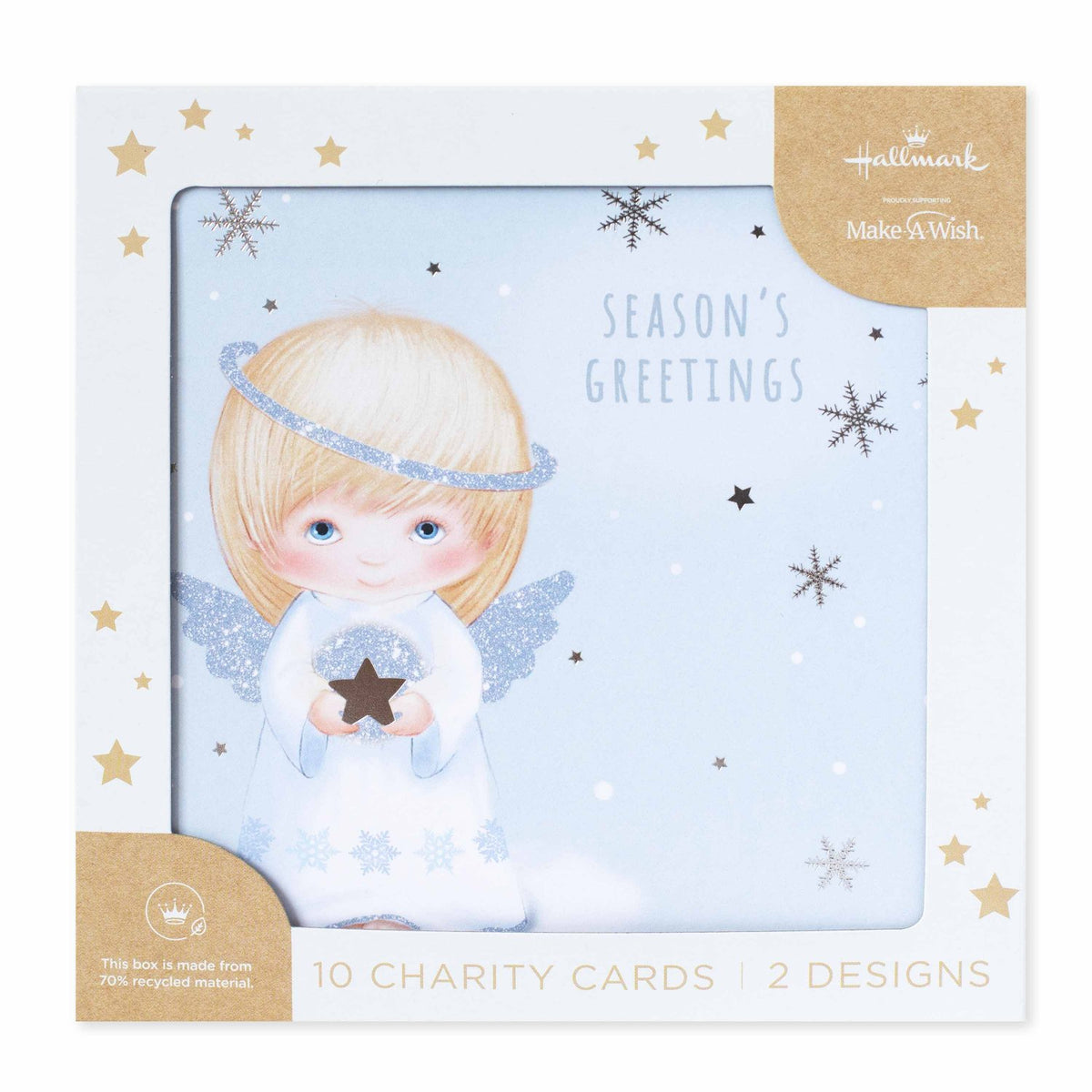 Hallmark 10 Pack Boxed Charity Christmas Cards - Angel Blessings ...
