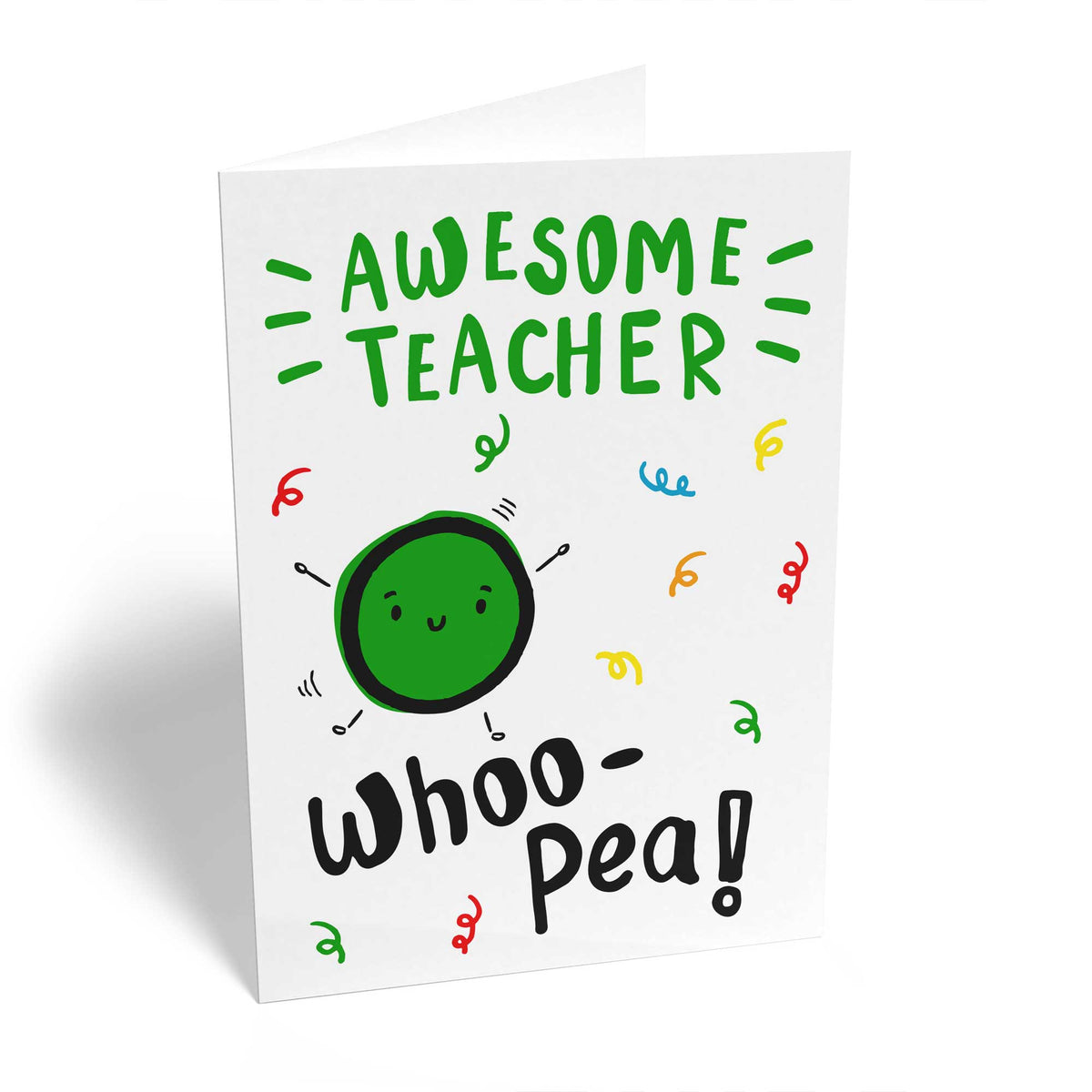 Personalised Thank You Teacher Cute Awesome Whoo Pea Card – Hallmark ...