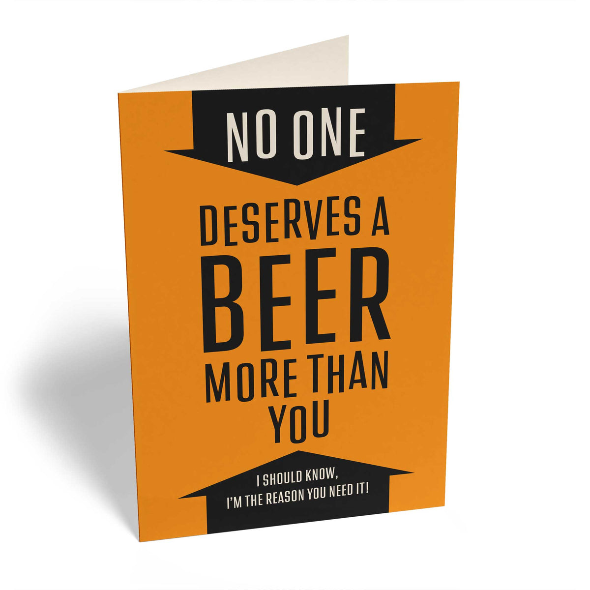Personalised Father's Day Card - "No One Deserves Beer More ...