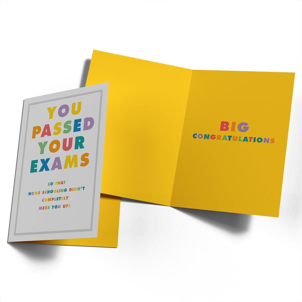 Contemporary Exam Congrats Colourful Text – Hallmark Australia