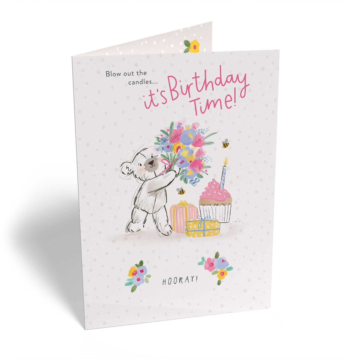 Personalised Cute Birthday Bear Bouquet & Cupcake Card – Hallmark Australia