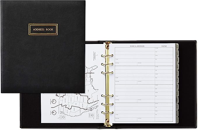 Hallmark Refillable Address Book (Charcoal) – Hallmark Australia