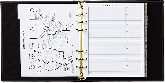 Hallmark Refillable Address Book (Charcoal) – Hallmark Australia