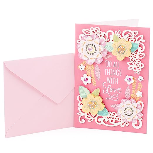 Hallmark Signature Birthday Greeting Card (Scattered Flowers ...