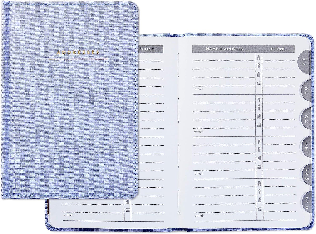 Hallmark Hardcover Address Book (Blue Chambray) – Hallmark Australia