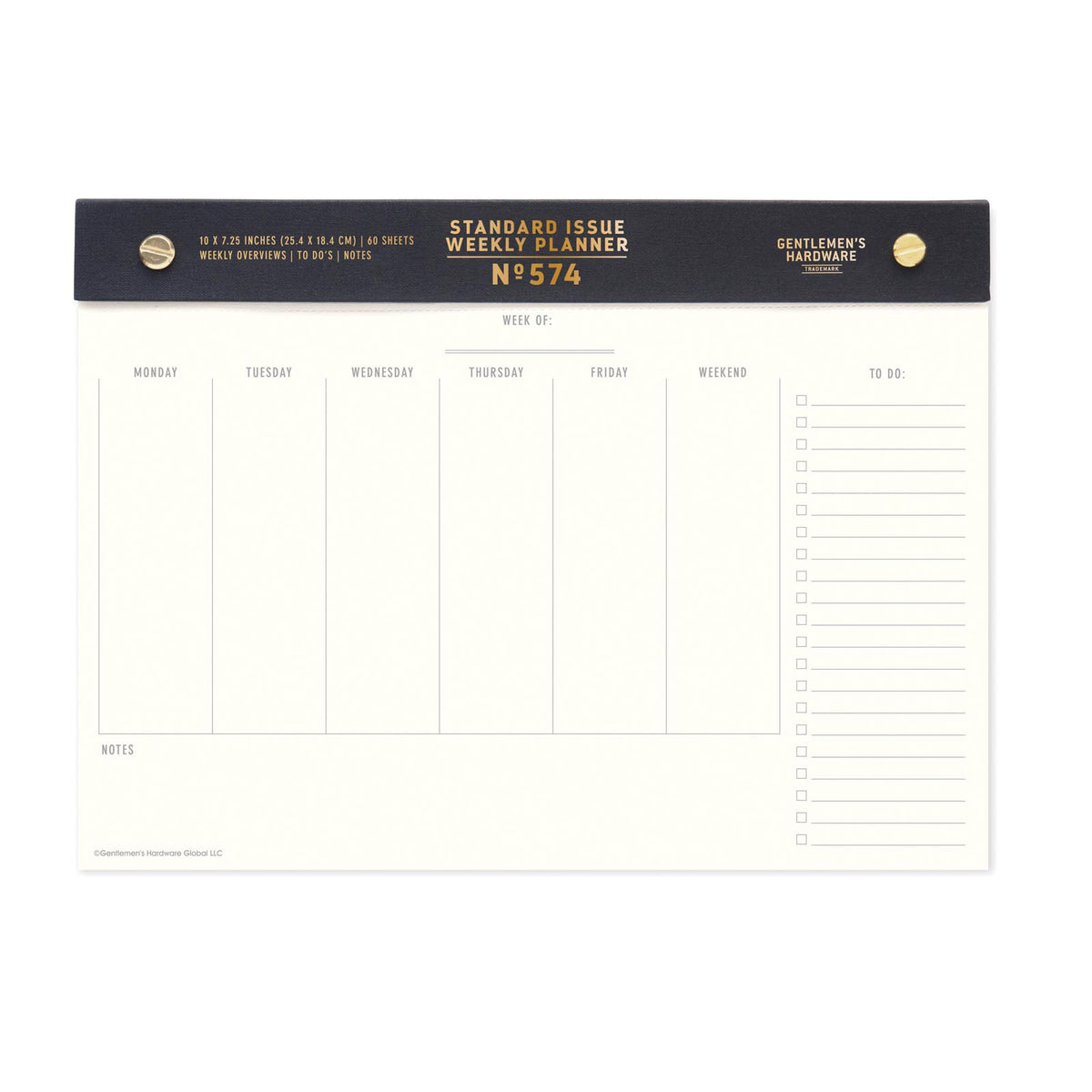 Standard Issue Weekly Desk Planner – Hallmark Australia
