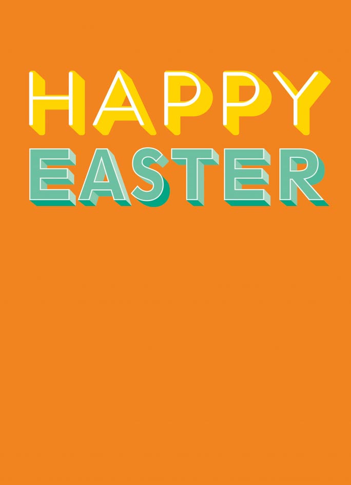 Personalised Easter Card - Kids Bright "Happy Easter" Card – Hallmark ...