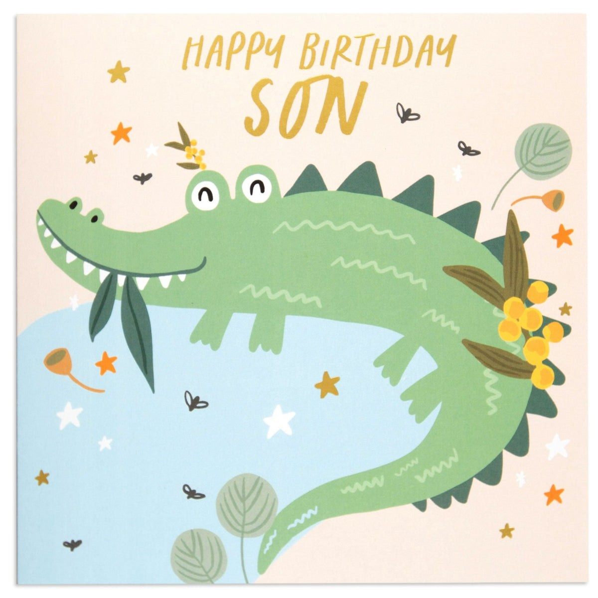 Australian Spirit Bush Buddies Birthday Card For Son - Crocodile ...